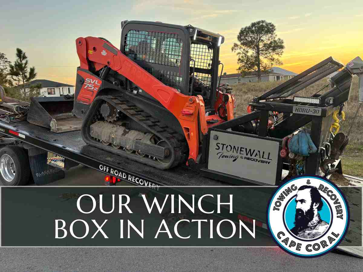 Our Winch Box in Action - Cape Coral Towing & Recovery