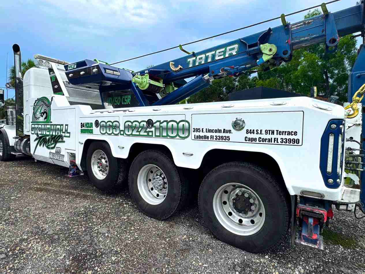 Heavy Recovery with Our New NRC Rotator • Cape Coral Towing & Recovery